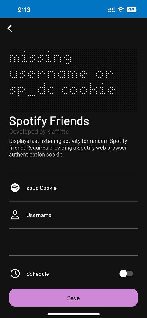 Spotify Friends - Support - Tidbyt